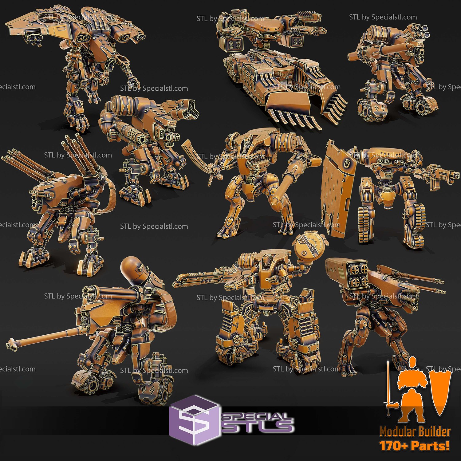 Modular Mechs Builder Adamant Arsenal Miniatures | SpecialSTL