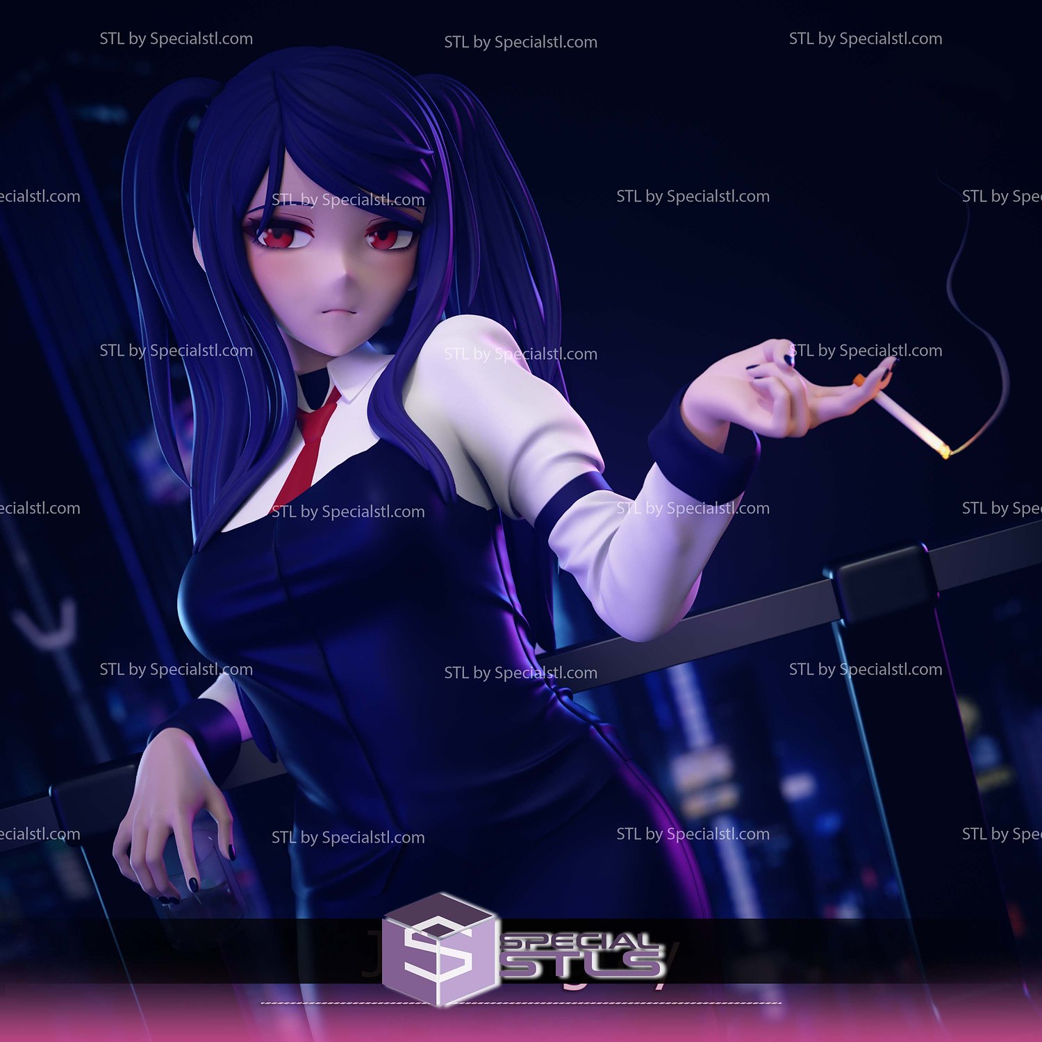 Julianne Stingray Cyberpunk Bartender STL Files | SpecialSTL