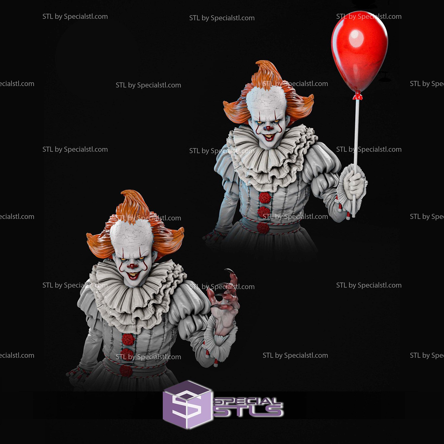 Pennywise Floating Sewers 387mm STL Files | SpecialSTL