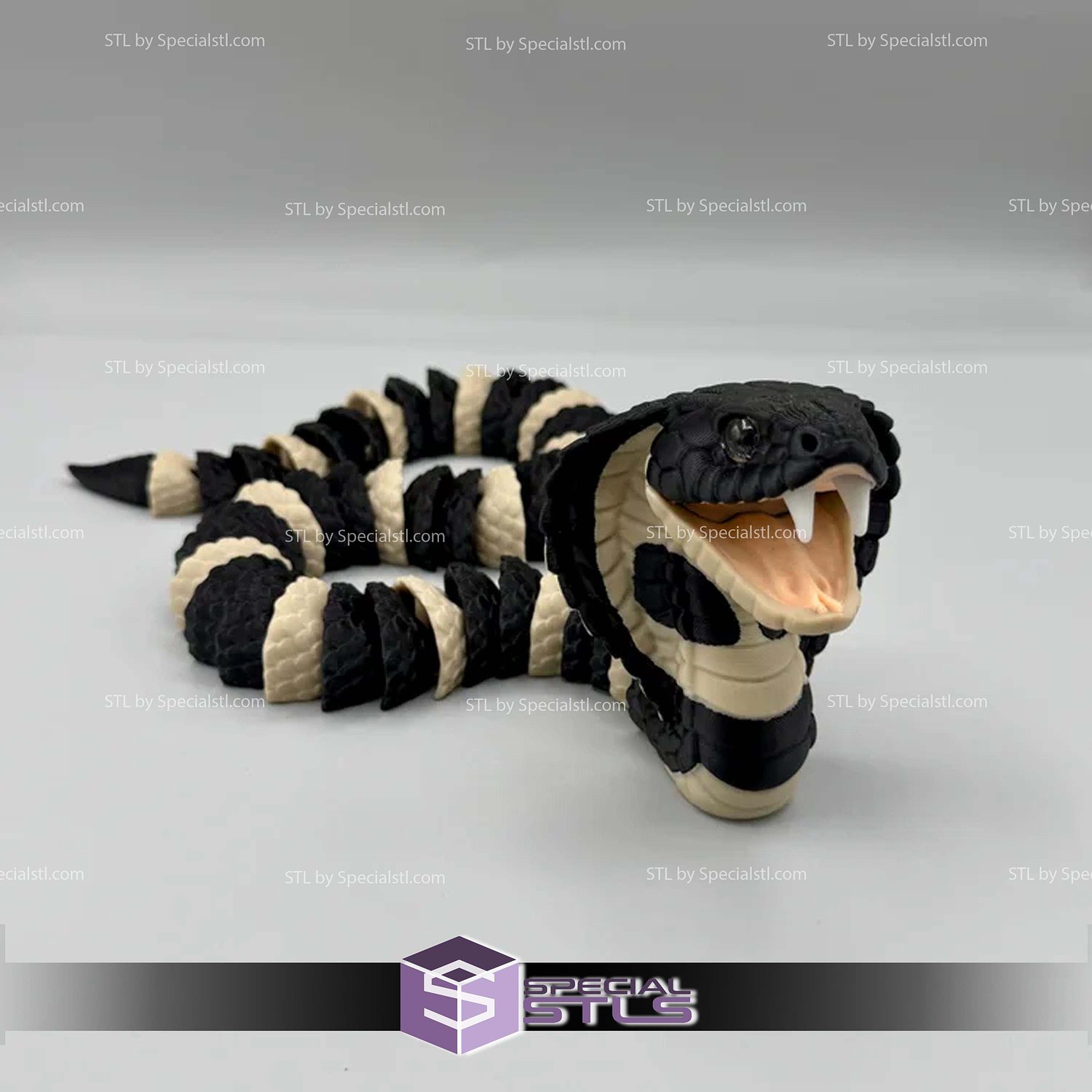 Basic STL Articulated King Cobra snake | SpecialSTL