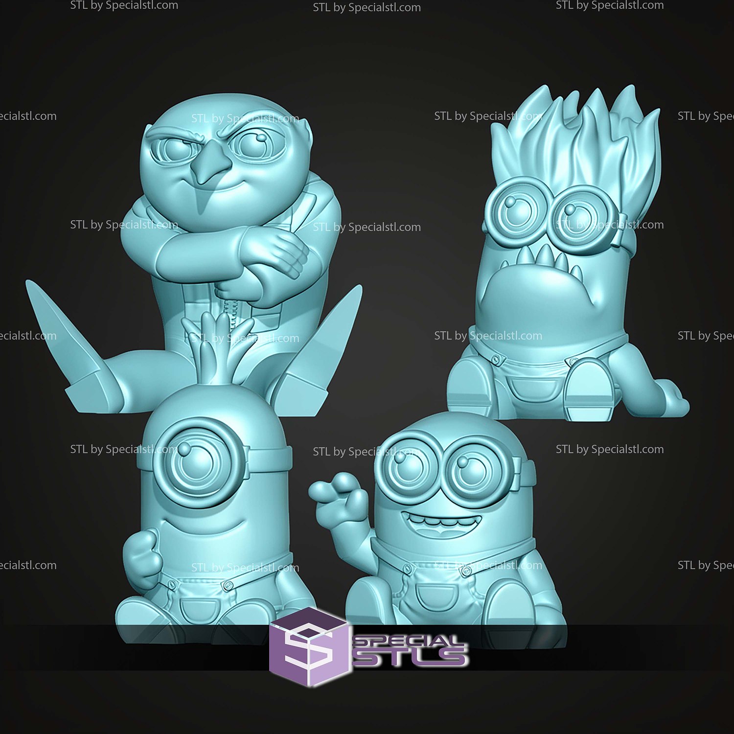Super Basic STL Despicable Me Minion Bob MultiColor | SpecialSTL