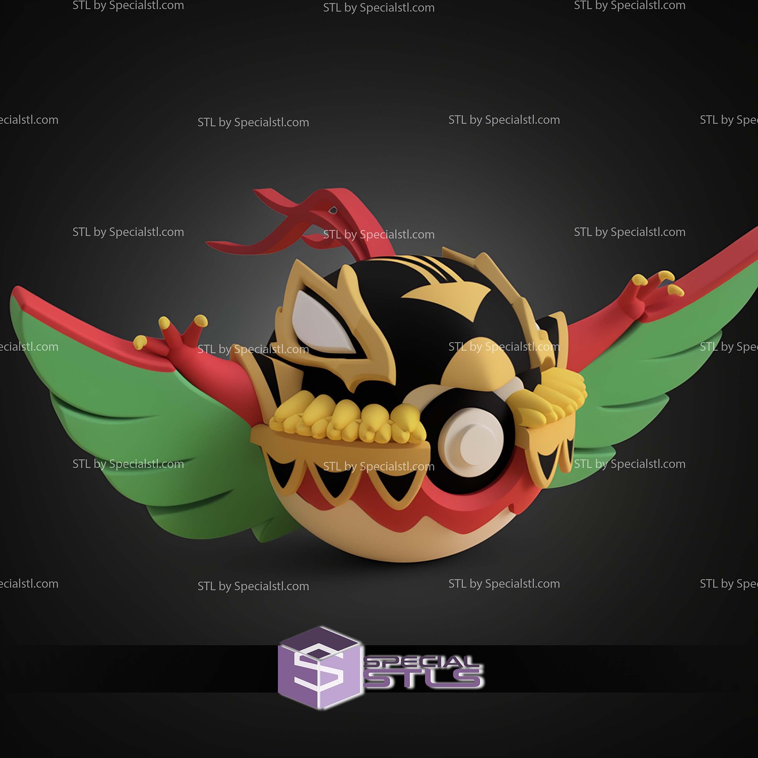 Super Basic STL Mega Hawlucha Pokeball | SpecialSTL