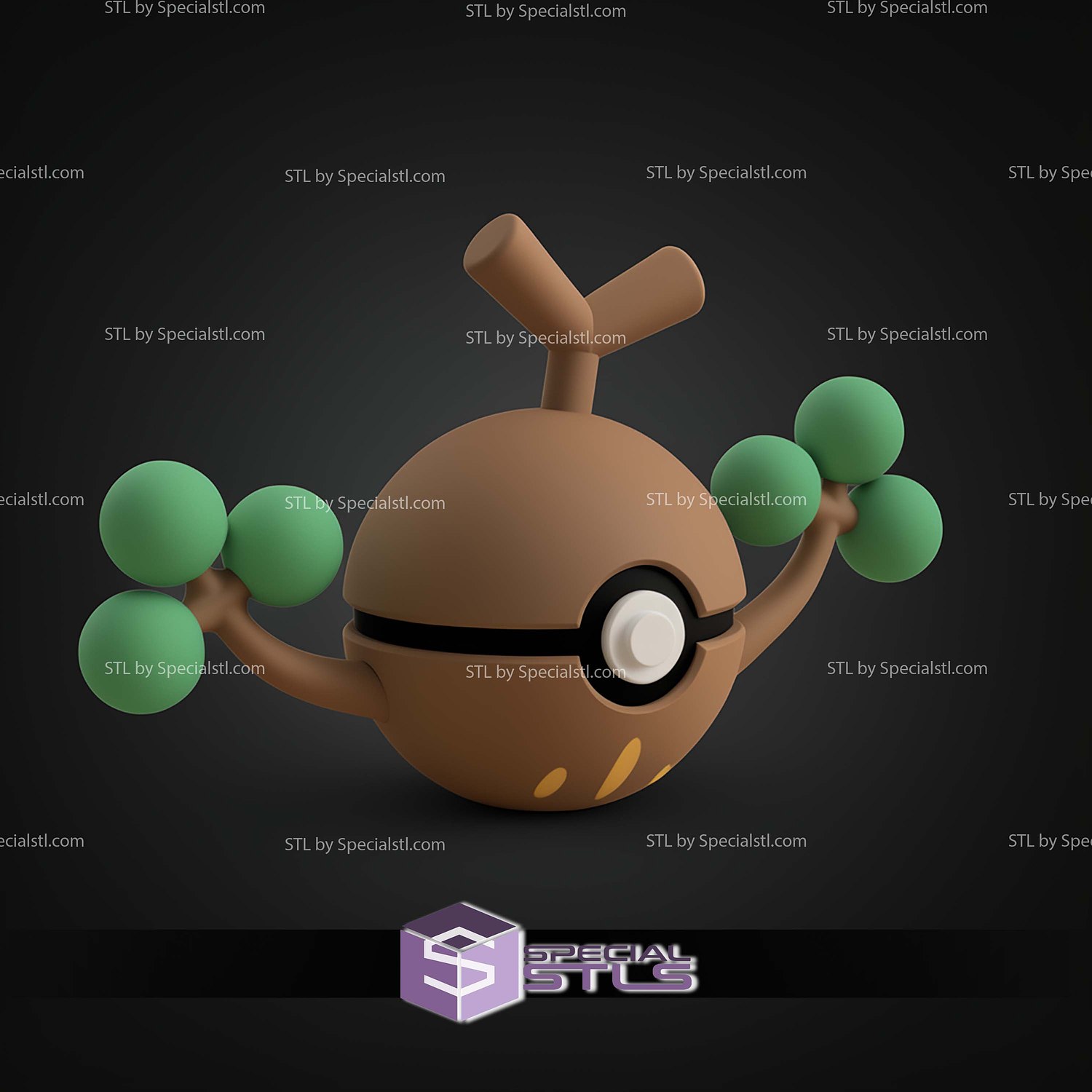 Super Basic STL Sudowoodo Pokeball | SpecialSTL