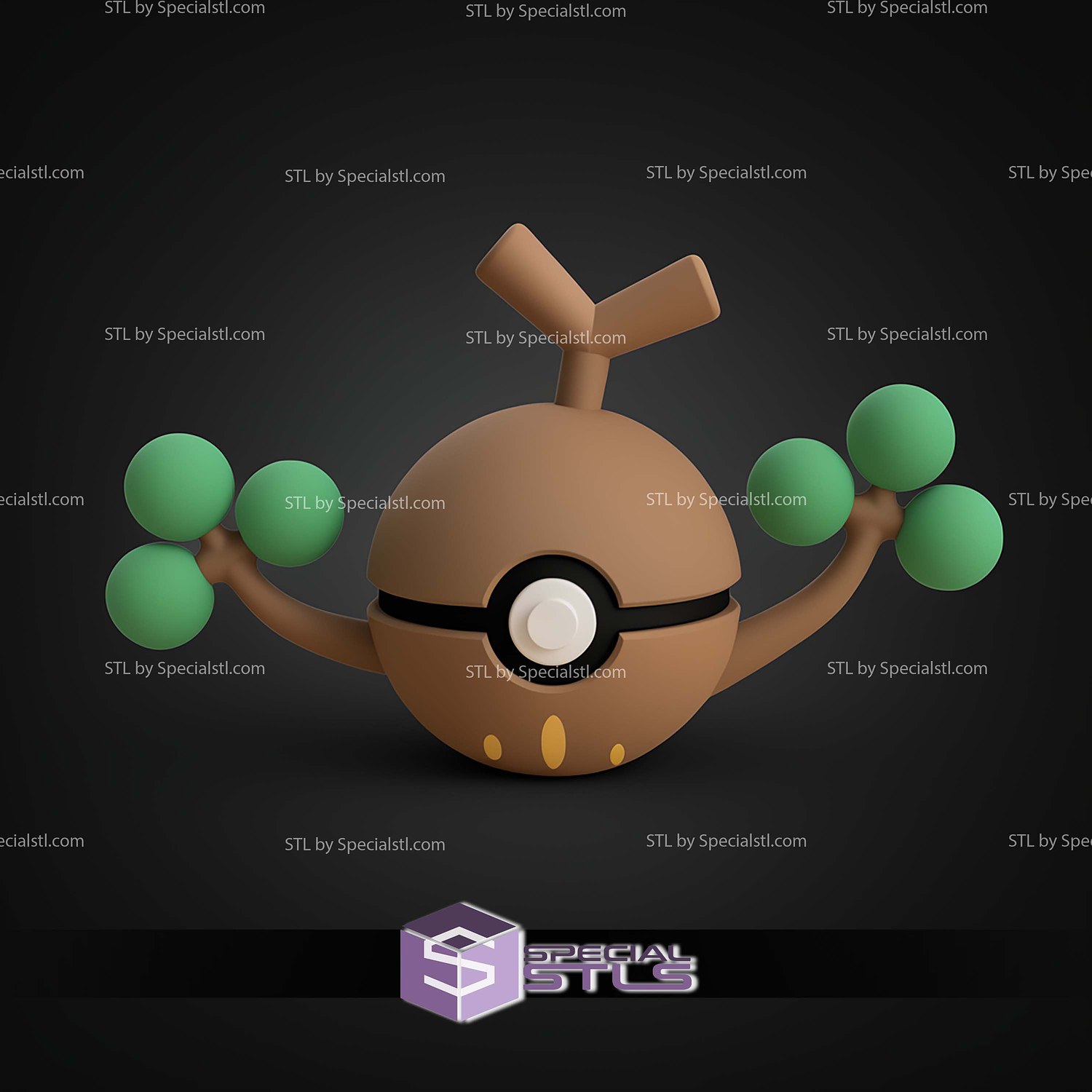 Super Basic STL Sudowoodo Pokeball | SpecialSTL