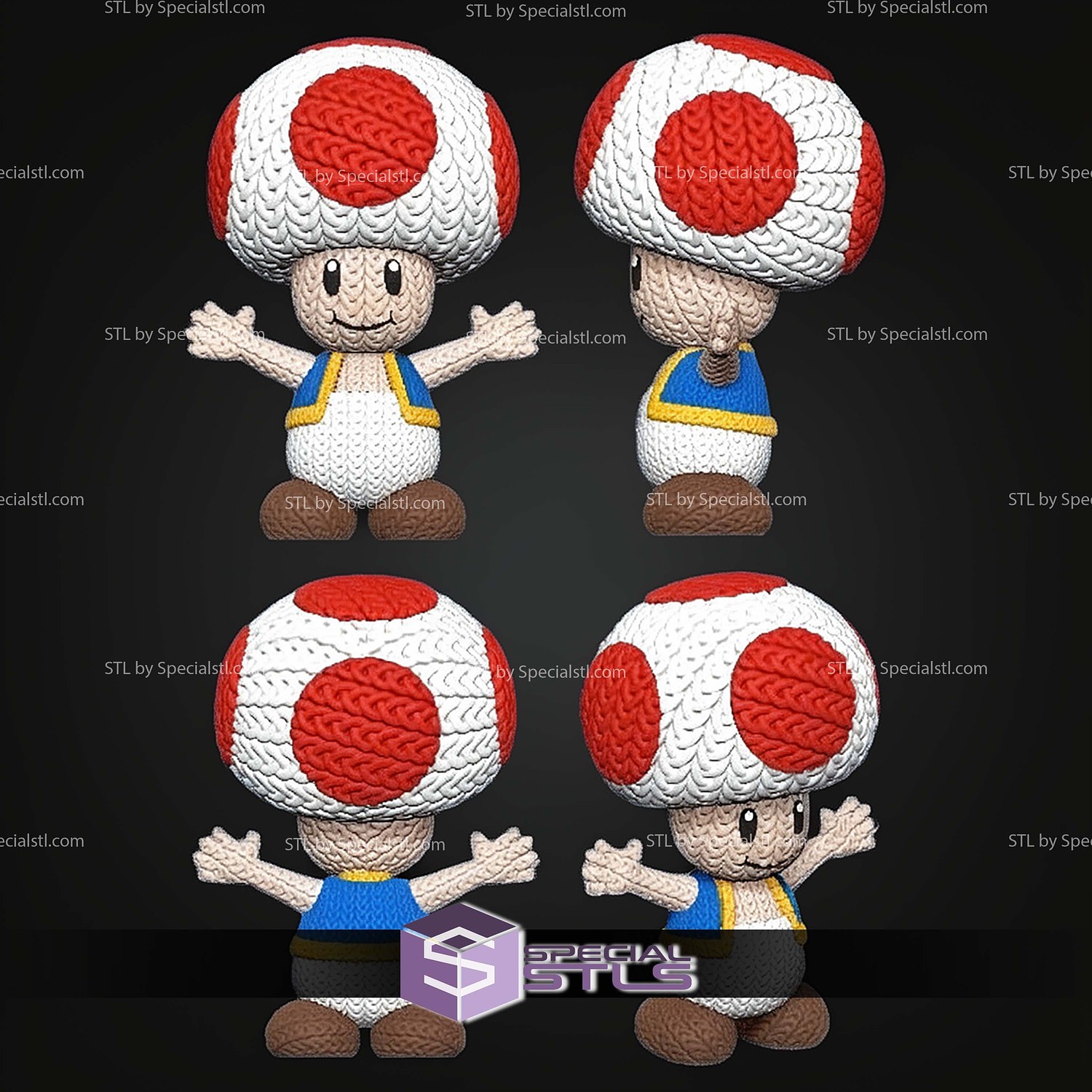 Super Basic STL Toad Knitted | SpecialSTL