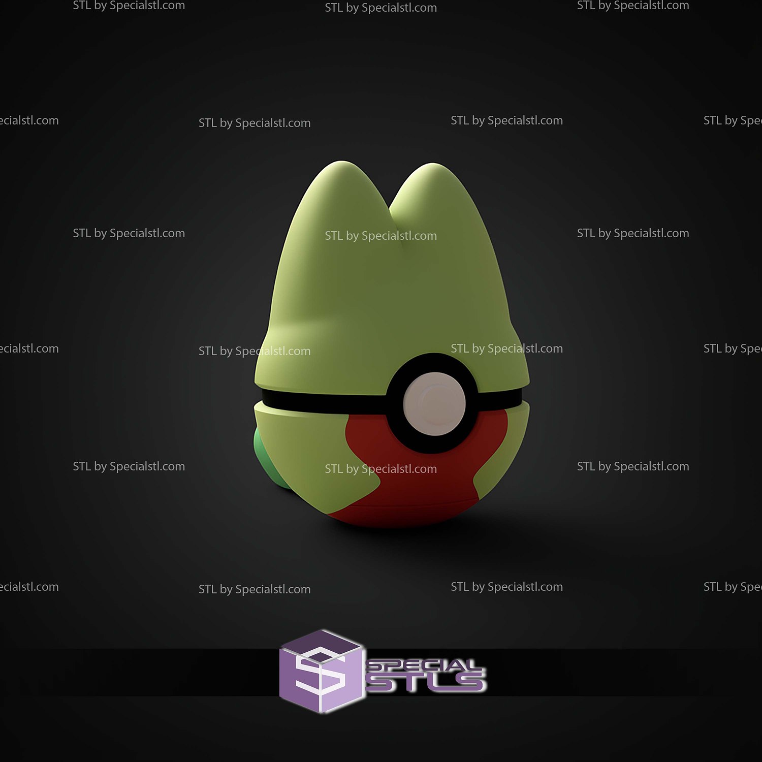 Super Basic STL Treecko Pokeball | SpecialSTL