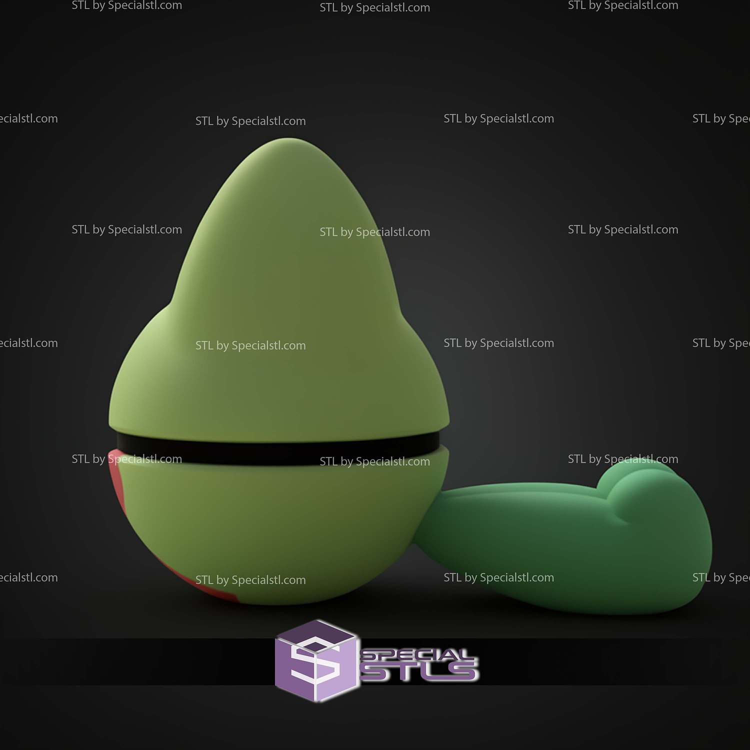 Super Basic STL Treecko Pokeball | SpecialSTL